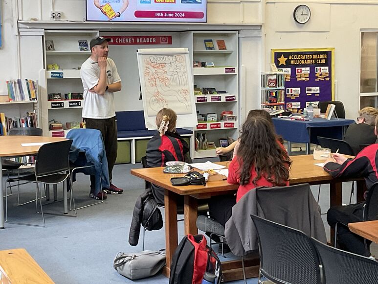 Poet and author Steven Camden visits Cheney - News - Cheney School