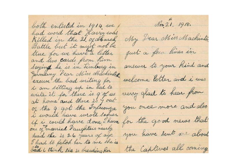 On this day in 1918 - Fascinating Collection of World War One Letters ...